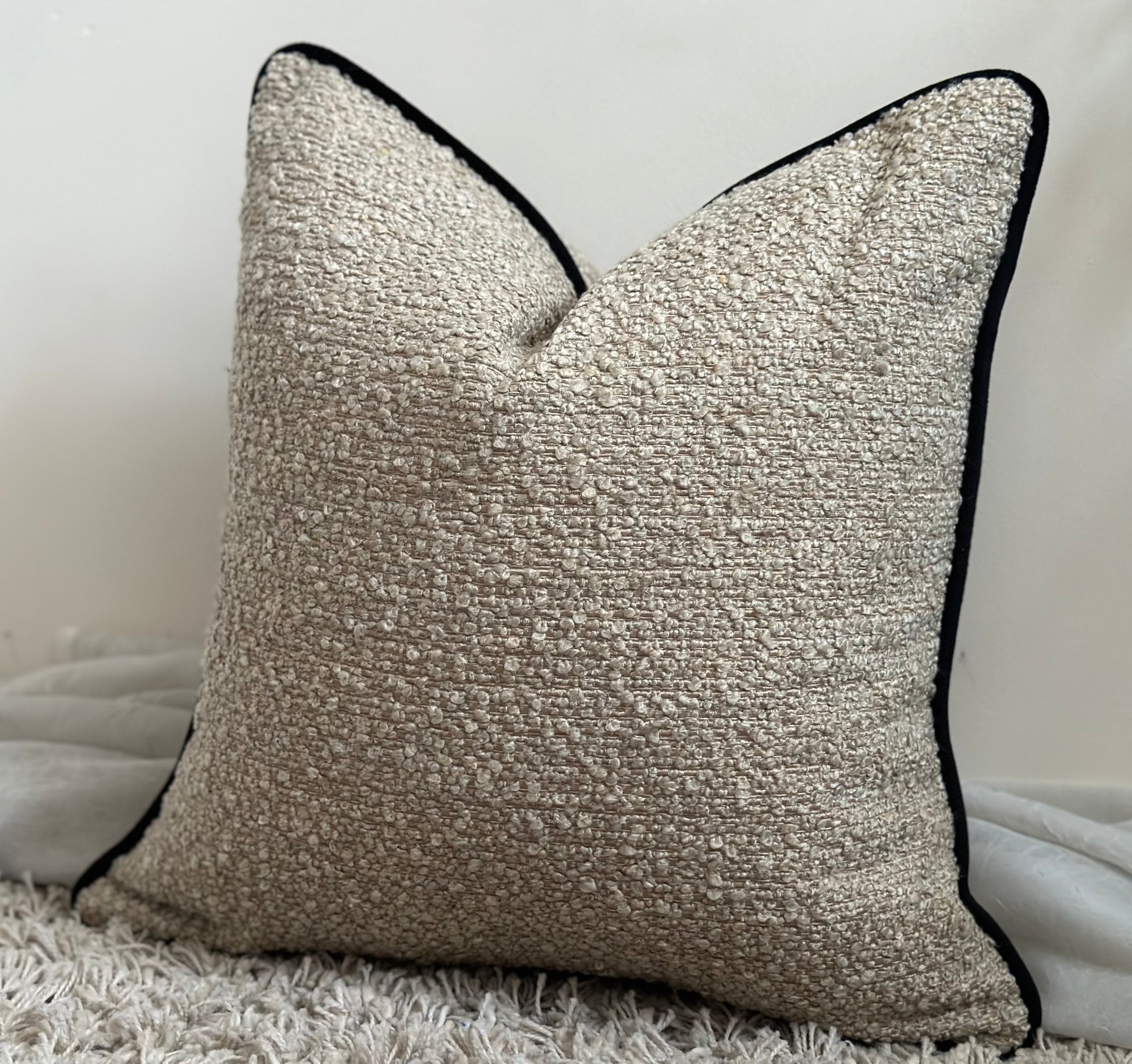 Boucle Fringed Cushions - Luxury Home Decor | Shop Now – thecosycushionshop